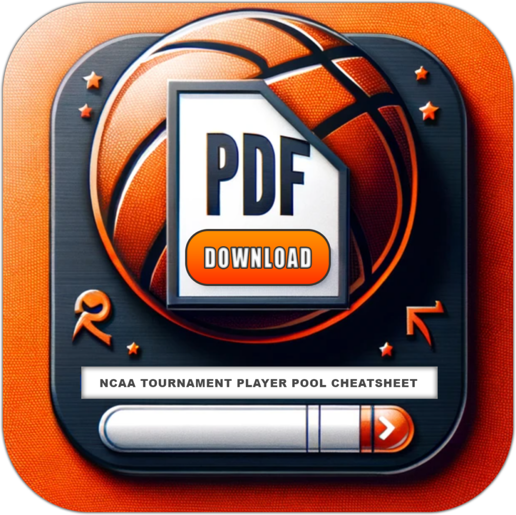 2026 NCAA Tournament Player Ranking for Fantasy Pools [Cheatsheet]